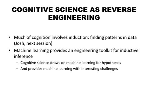 Ppt Cognitive Science For Machine Learning 1 What Is Cognitive Science Nick Chater