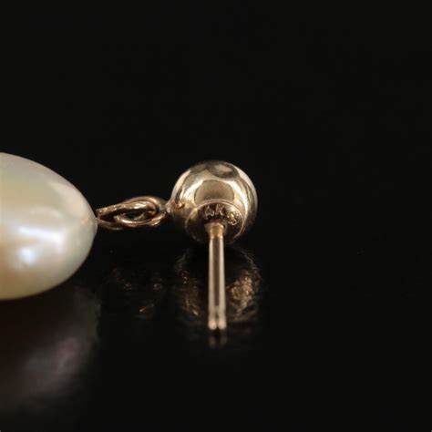 14k Pearl Earrings Ebth