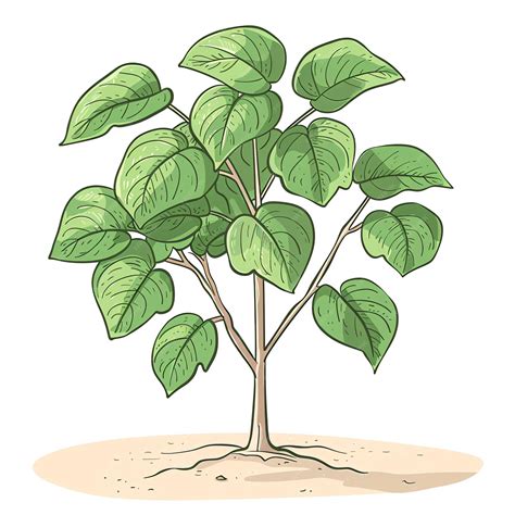 Premium Psd Peepal Tree Indian Illustration