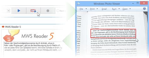 Read Aloud Texts With Integrated Text Recognition Ocr Mws Reader