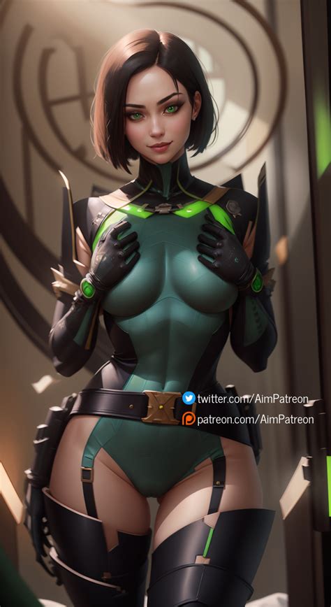 Rule 34 Ai Generated Aim Patreon Belt Black Hair Bodysuit Breasts Female Garter Straps Glowing