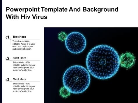 Powerpoint Template And Background With Hiv Virus Presentation Graphics Presentation