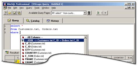 Running Sql Queries On Plain Text Files