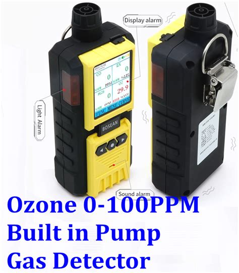 O3 Ozone Gas Detector Built In Pump Curve Display Quality Sensor 0 100 Ppm Win Sensors