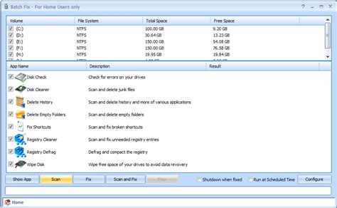 Batch Fix Run Selected Utilities Scan Fix In A Click
