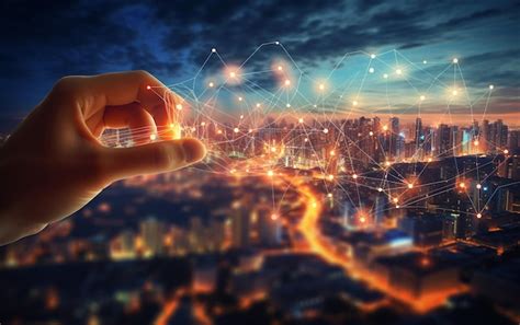 Premium Photo Touch Of Connectivity Wireless Connection Concept