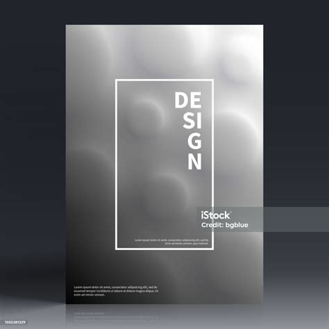 브로셔 템플릿 레이아웃 회색 표지 디자인 비즈니스 연례 보고서 전단지 잡지 3차원 형태에 대한 스톡 벡터 아트 및 기타 이미지 3차원 형태 가리기 검은색 Istock
