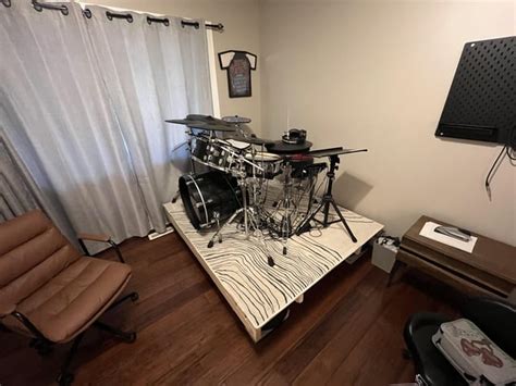 Finally Built A Proper Drum Riser Redrums