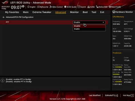How To Enable Tpm 2 0 For An Asus Mainboard In Uefi Bios For An Intel