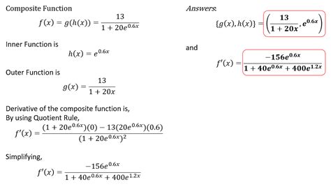 Solved For The Composite Function Identify An Inside Function And An
