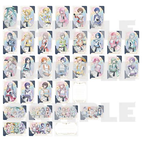 25년 09월 발매 특전 프로젝트 세카이 프세카 프로세카 굿즈 5주년 기념 감사제 시리즈 공식 인사말 카드 컬렉션 3매