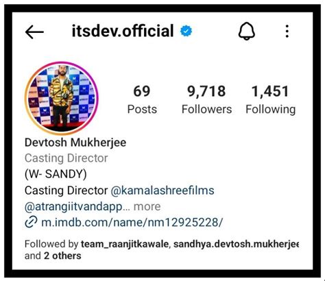 Instagram Verified Devotosh Mukherjee