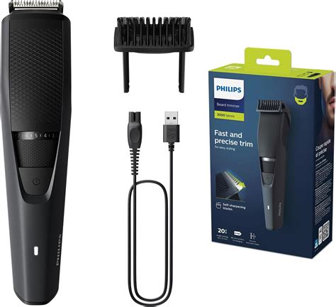 Philips Beard Trimmer Series 3000 Electric Beard Trimmer For Men With