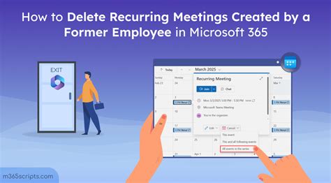 remove recurring meetings from former employees in m365