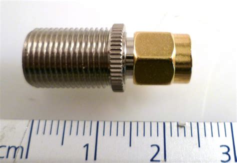 SMA Plug To F Type Socket Adapter Good Quality Gold Plated OM1114M Rich Electronics