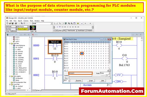 What Is The Purpose Of Data Structures In Programming For Plc Modules Like Input Output Module