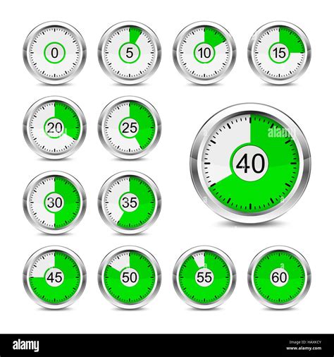 Set Timer Icon Stock Vector Image Art Alamy