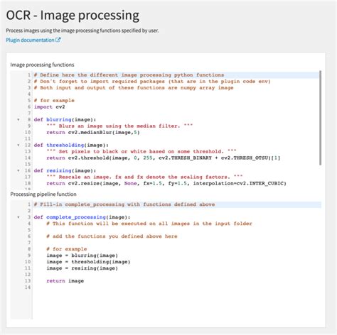 Plugin Tesseract OCR Dataiku