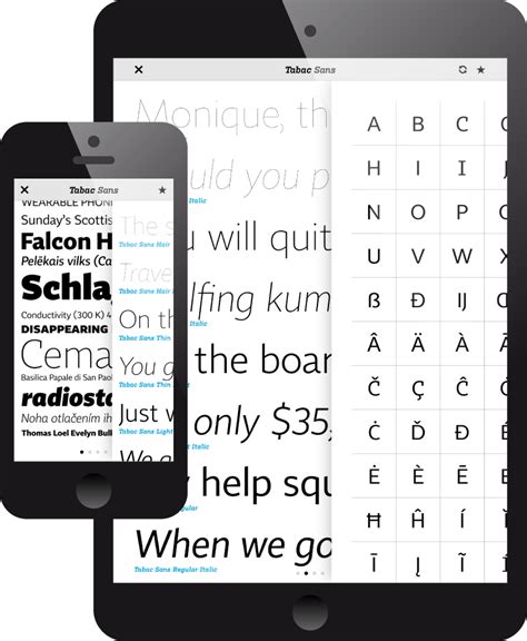 Type Specimen App Suitcase Type Foundry