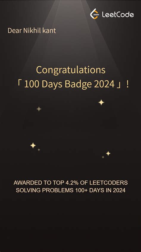 100daysofcoding Leetcode Codingjourney Programming