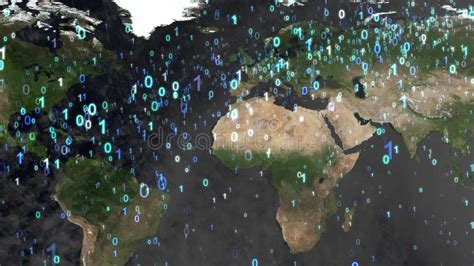 Concept Of Informatization Of Society And The Digital World Stock