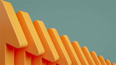 위쪽을 가리키는 큰 주황색 화살표 성공 및 비즈니스 성장 복사 공간 3d 렌더링 성장 개념에 대한 스톡 사진 및 기타 이미지 성장 개념 유행하는 추상적인 Istock