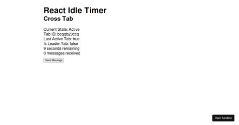 Cross Tab Codesandbox