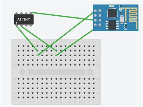 Connecting Attiny85 To Wifi Using Esp8266 Arduino Connection Wifi
