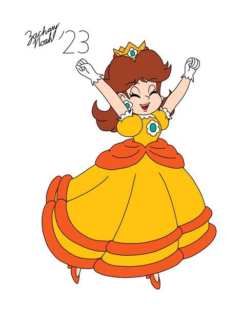Excited Princess Daisy By Zacharynoah92 On Deviantart