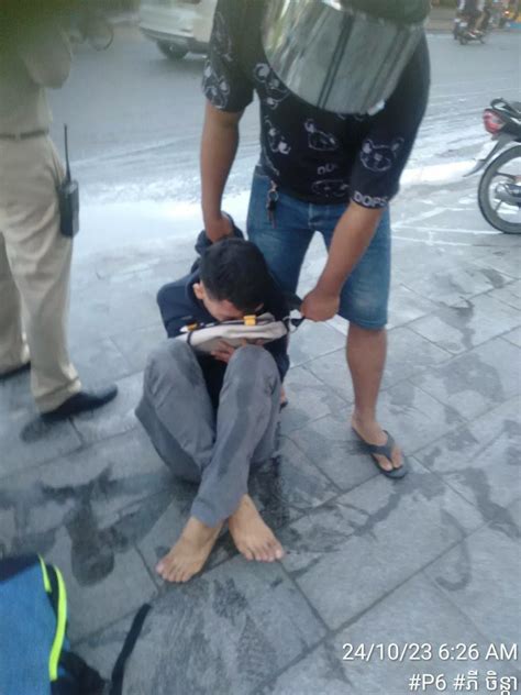 ជនសង្ស័យម្នាក់ ពាក់ព័ន្ធករណីឆក់ខ្សែក ត្រូវបានកម្លាំងផ្នែកជំនាញ នៃអធិការដ្ឋាននគរបាលខណ្ឌទួលគោក