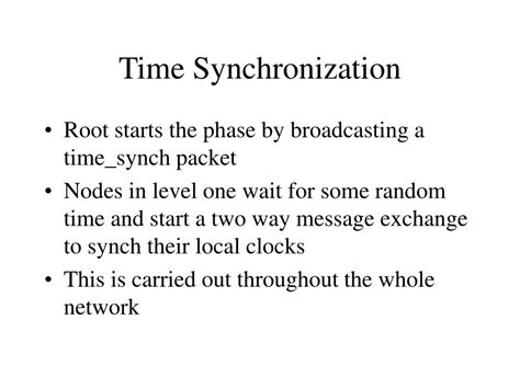 PPT Time Synchronization In Sensor Networks PowerPoint Presentation Free Download ID