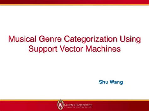 Ppt Musical Genre Categorization Using Support Vector Machines