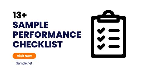36 SAMPLE Performance Checklist In PDF
