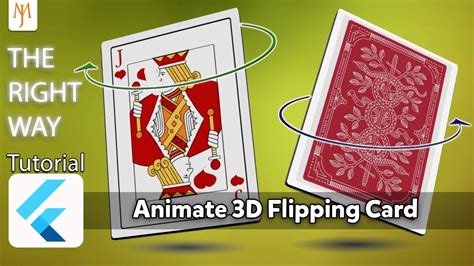 Flutter Tutorial 3d Flip Card Animation Different Back And Front