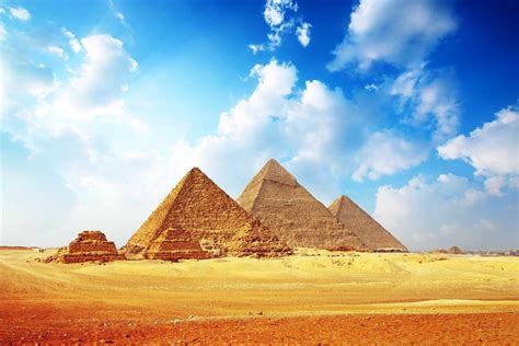 Pyramiden Ägyptisches Museum Und Basar Ab Gizeh Oder Kairo Ägypten