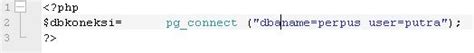 Koneksi Ke Postgresql Melalui Php ~ Tutorials It And Design