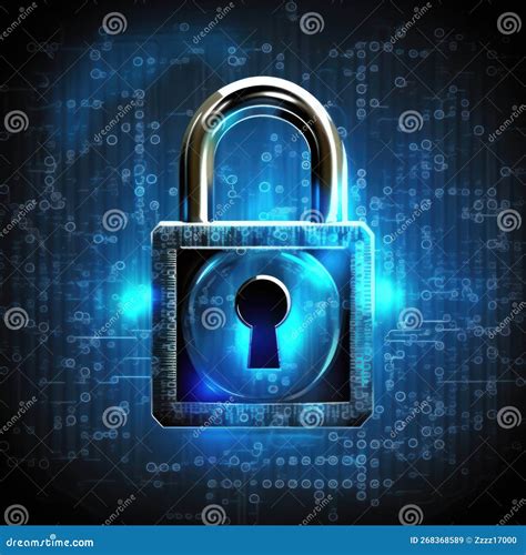 Digital Lock Security Illustration Generative Ai Stock Illustration Illustration Of Hacker