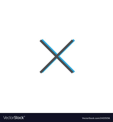 Multiply Icon Design Essential Icon Royalty Free Vector