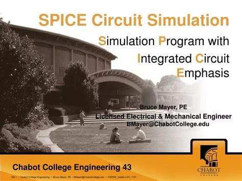 ppt spice circuit simulation powerpoint presentation free download