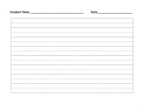 Printable Lined Writing Paper For 2nd Grade