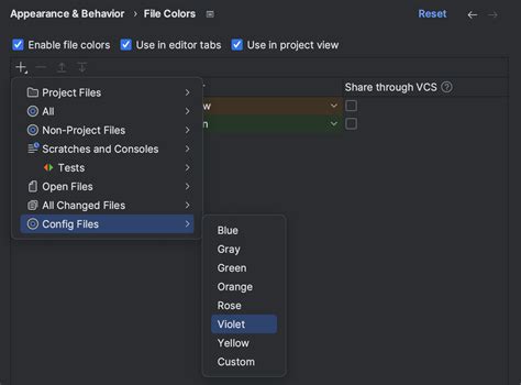 Scopes And File Colors Phpstorm Documentation