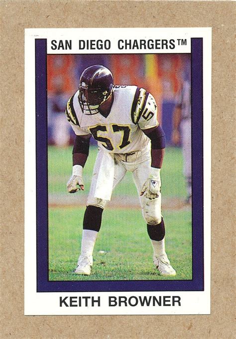 Panini Sticker Keith Browner Rc Raiders Bucs 49ers Chargers Usc Trojans