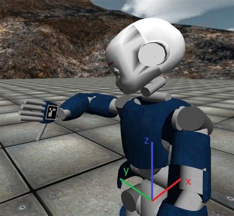 Aruco Marker Detection By The Camera In The Icub Simulator The