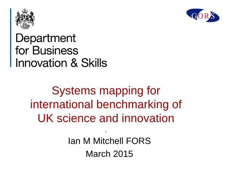 Pdf Systems Mapping For International Benchmarking Of Uk Dokumen Tips