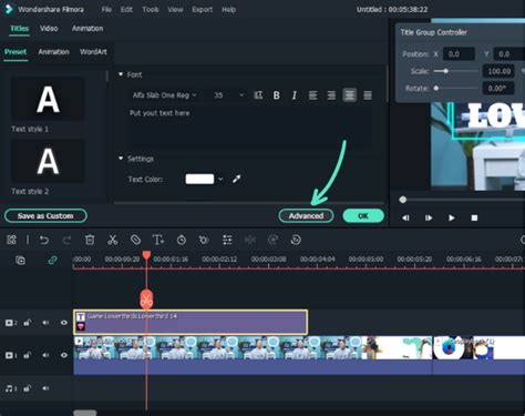 텍스트 편집 및 사용자 정의하기 필모라 가이드