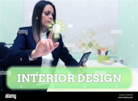 Text Caption Presenting Interior Design Word Written On The Art Of