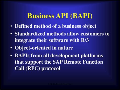 PPT Overview SAP Basis Functions PowerPoint Presentation Free Download ID