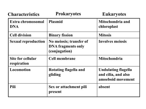 Prokaryotic Vs Eukaryotic Ppt Biological Sciences Science