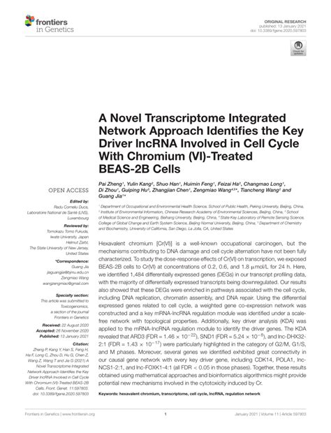 Pdf A Novel Transcriptome Integrated Network Approach Identifies The Key Driver Lncrna