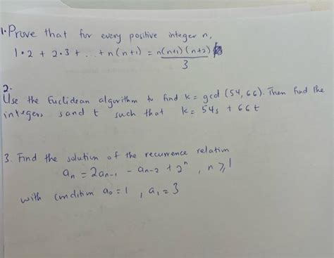 solved 1 prove that for every positive integer n